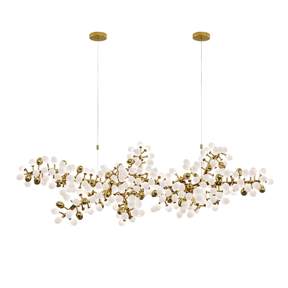 Grape Vine Bunch Chandelier Light Fixture for Dining Room & Rustic Dec ...