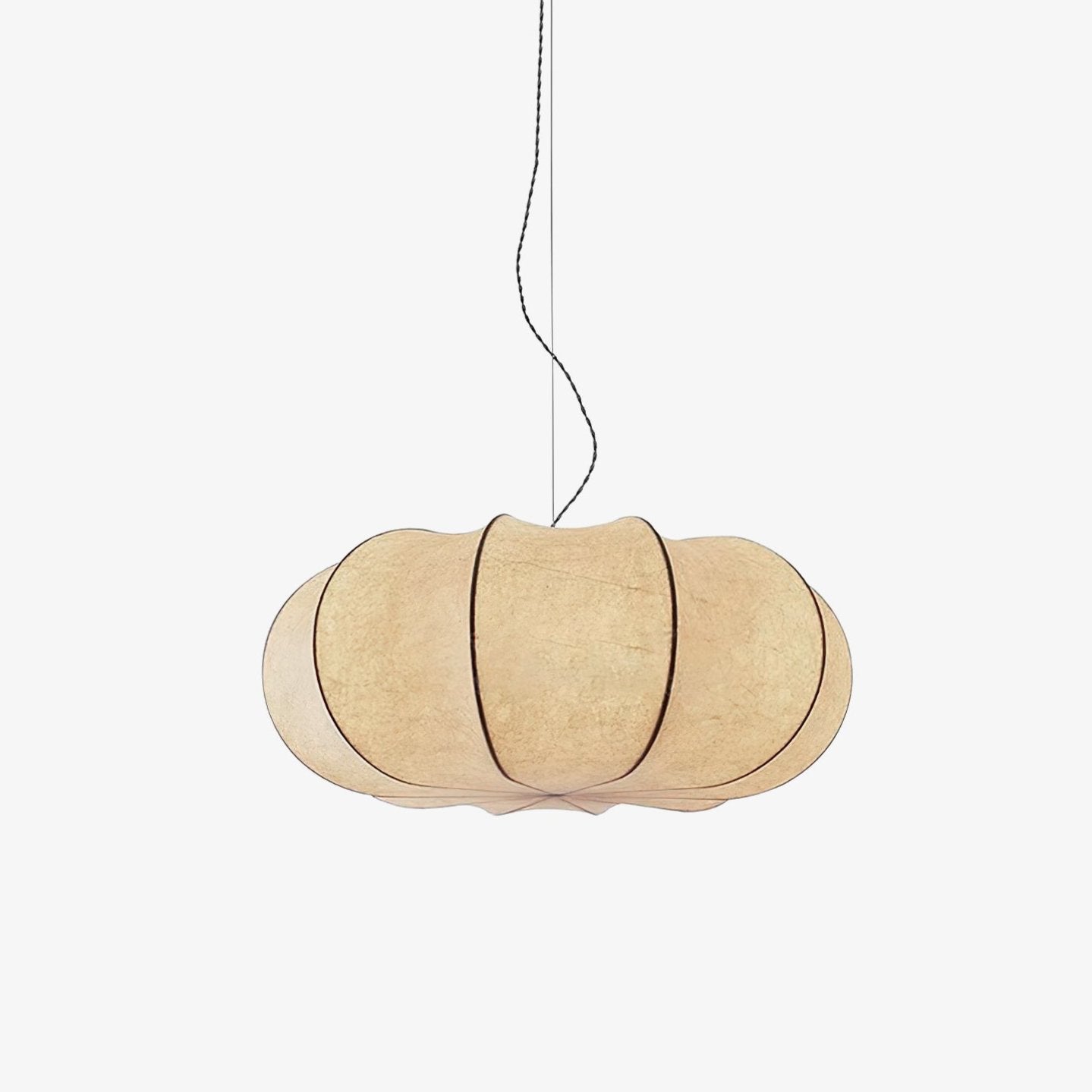 Silk Pendant Lamp - Oblate Design, Modern Lighting Fixture for Home De ...