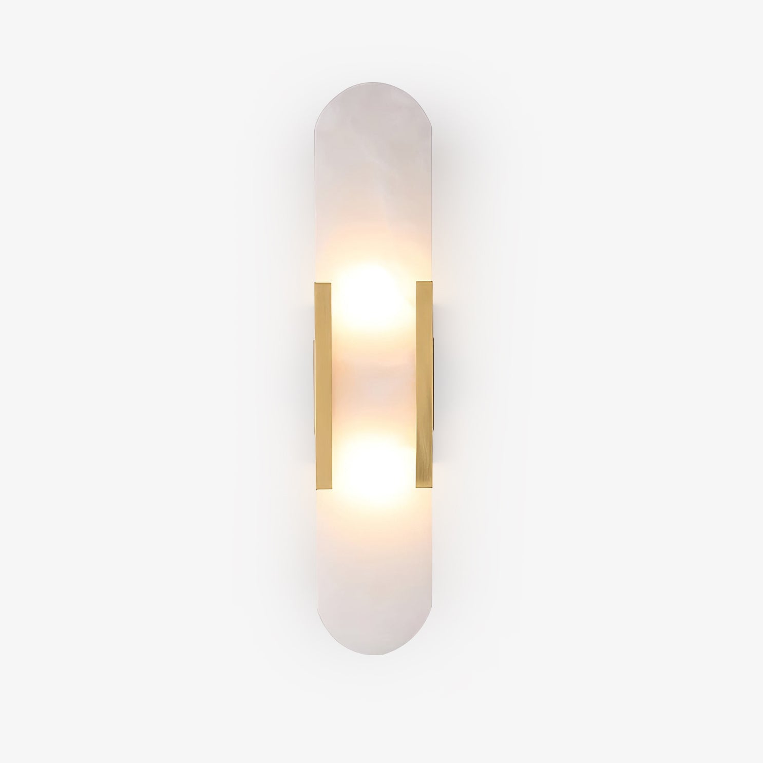 Elongated Alabaster Wall Lamp - Modern Lighting Fixture for Living Roo ...