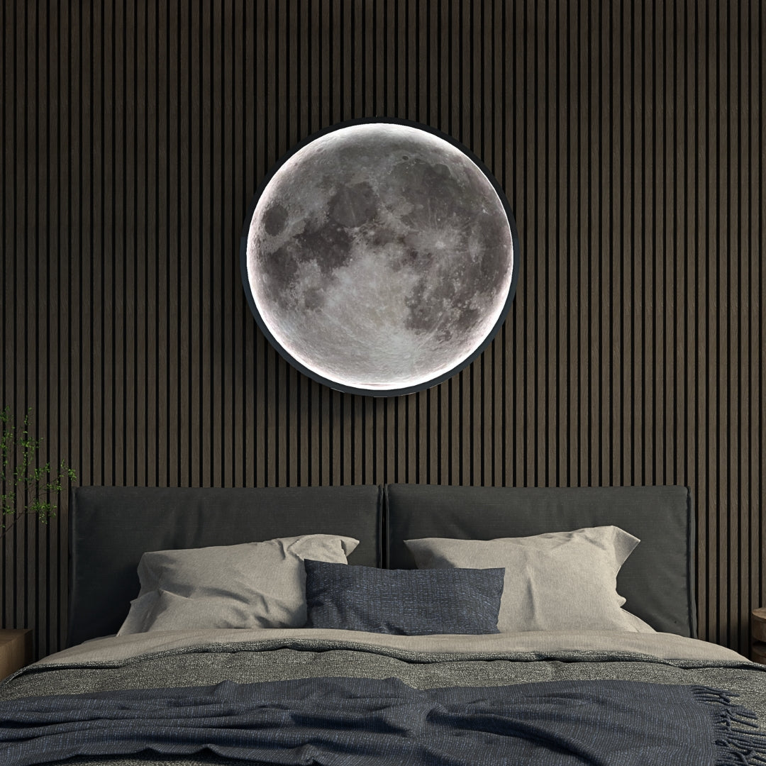Nordic Moon Wall Light Fixture - Modern LED Sconce for Living Room & B ...