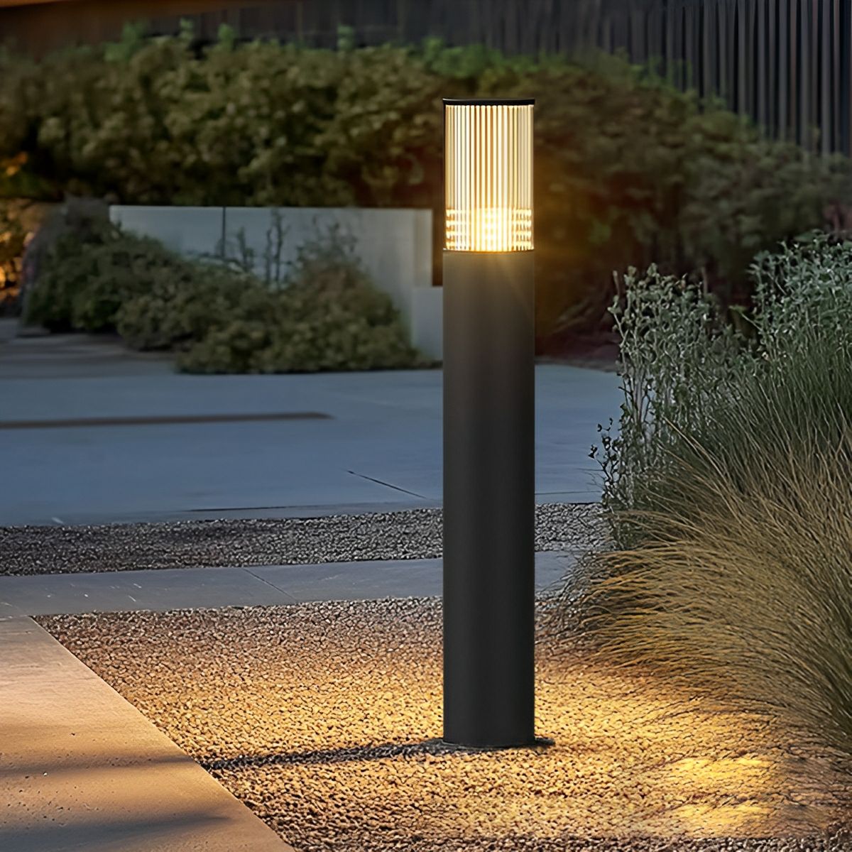 Modern Waterproof Outdoor LED Pillar Lights – Cylinder Garden & Lawn L ...