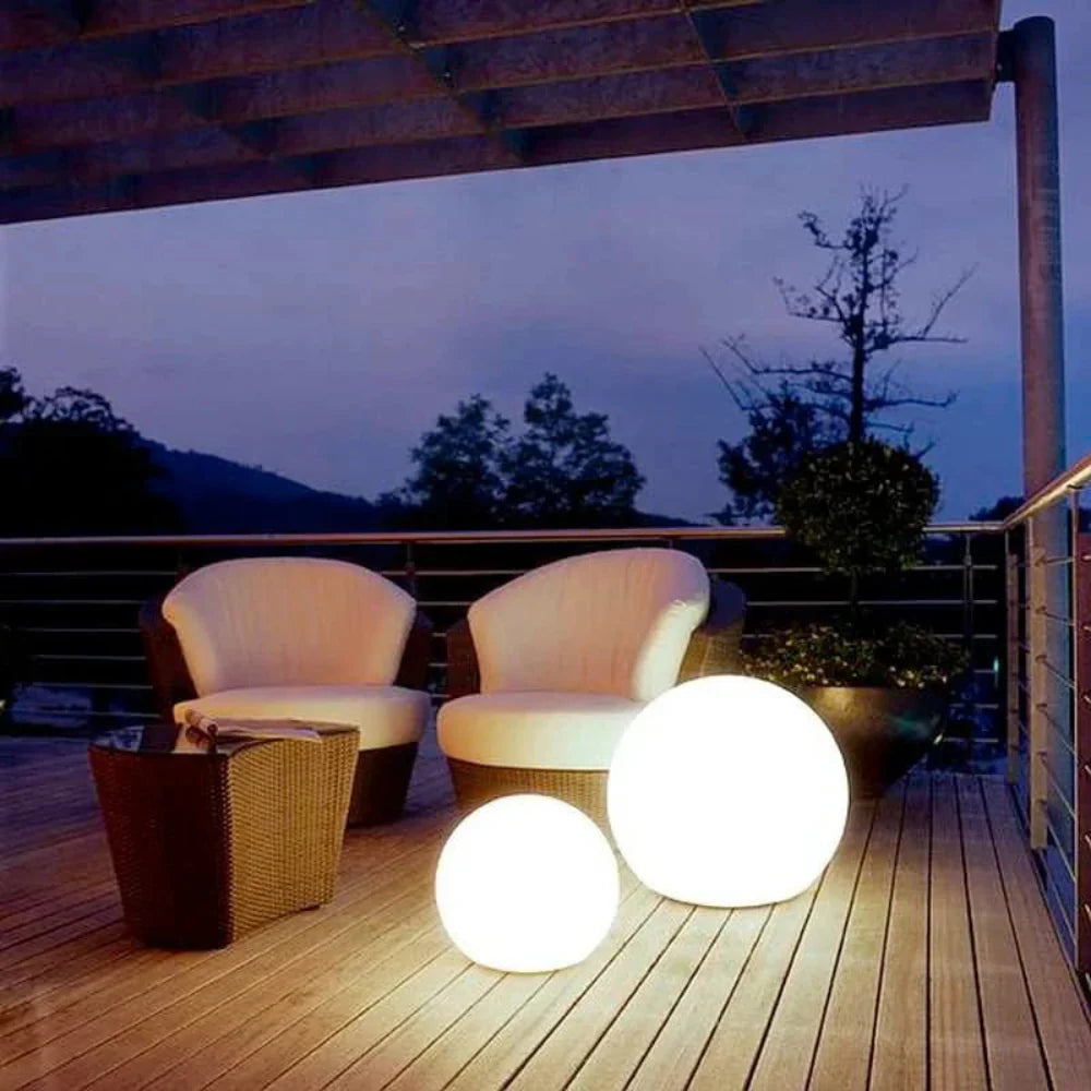 Solar Waterproof Globe Light for Outdoor Garden, Patio, and Pathway Il ...