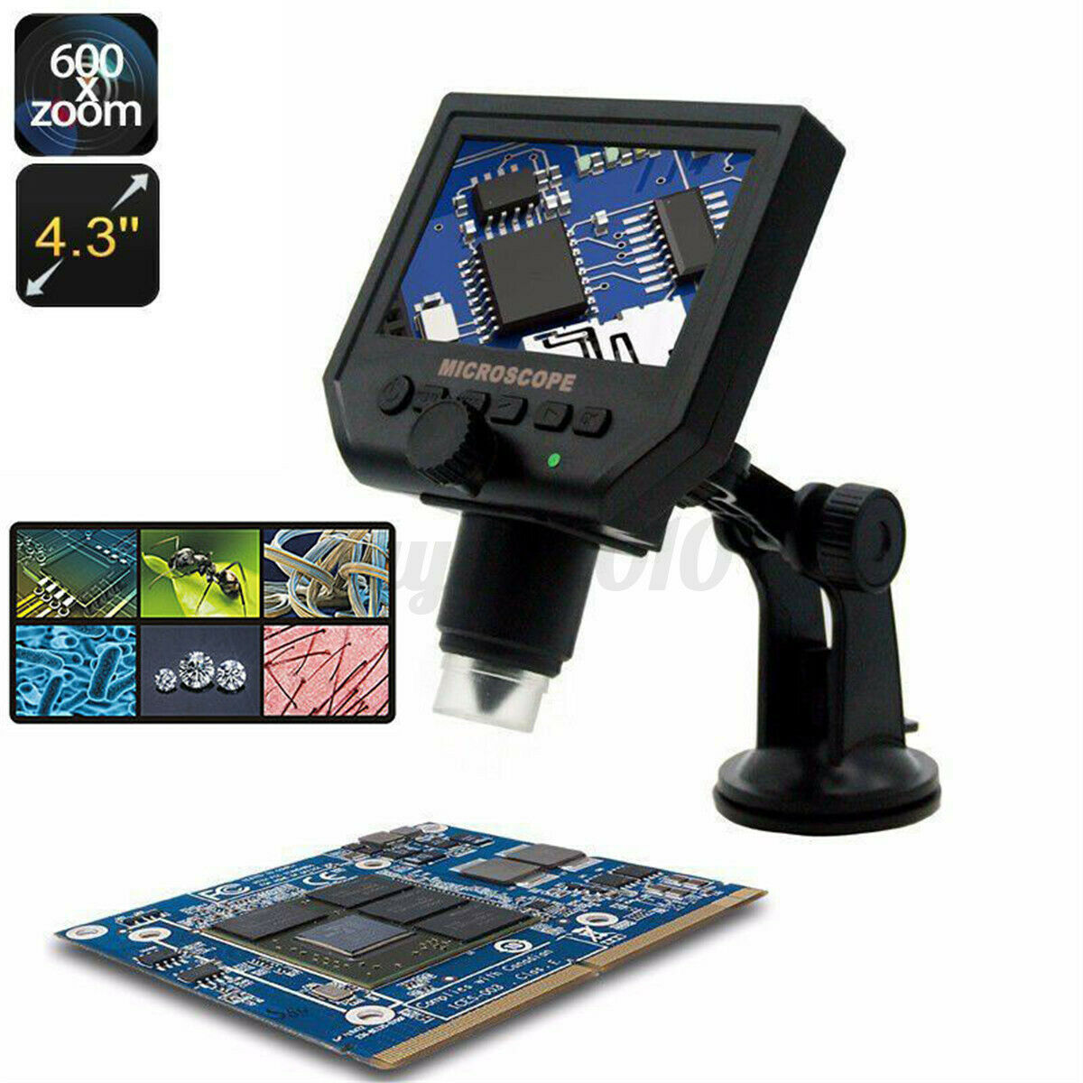 Mustool G1200 Digital Microscope 12MP 7 Inch Large Color Screen LCD Di ...