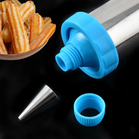 Churros Maker Machine Stainless Steel Gun Cookie Decorating Churro Mac ...