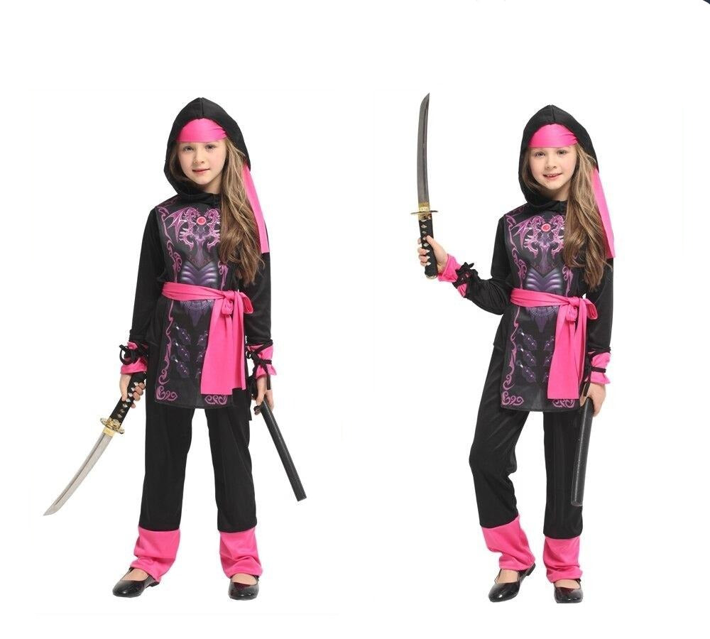 Dragon Kids Ninja Costume Halloween Girls Ninja Costume Ninja Warrior ...